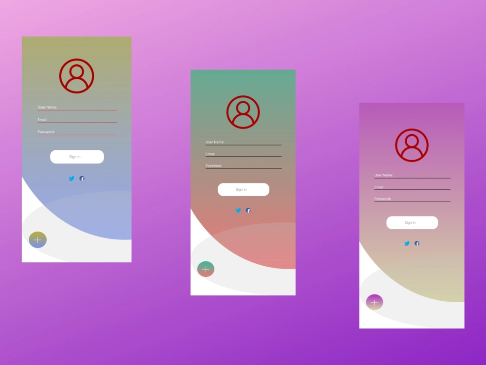 A mobile app UI UX design with a prototype | Upwork