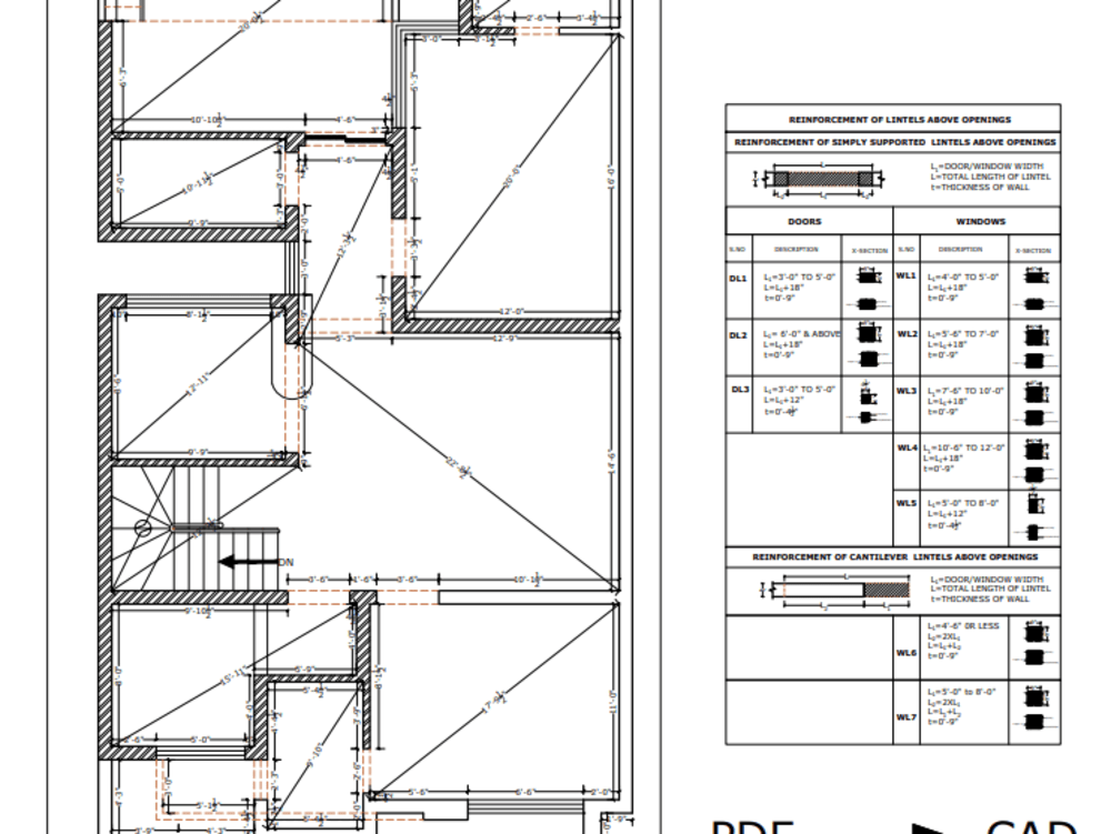 A Professional Architectural Floor Plan Section Elevation Services