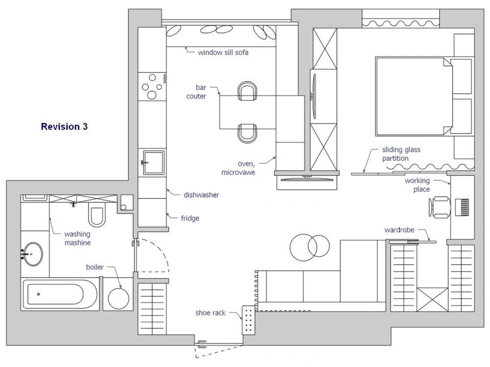The best layout of your apartment! | Upwork