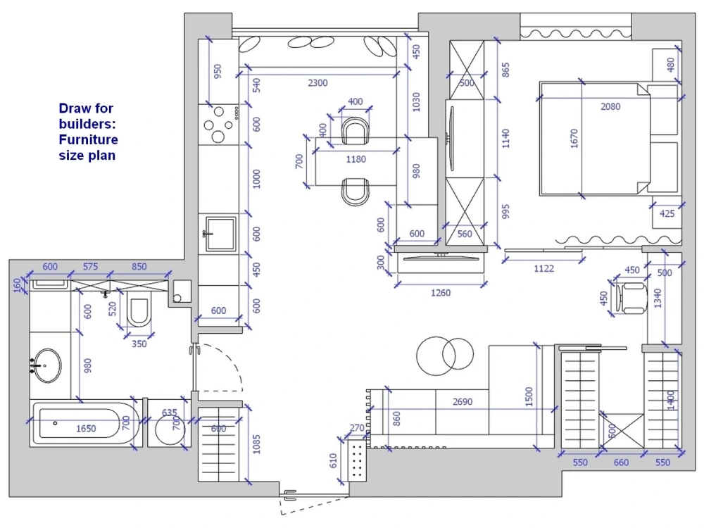 The best layout of your apartment! | Upwork