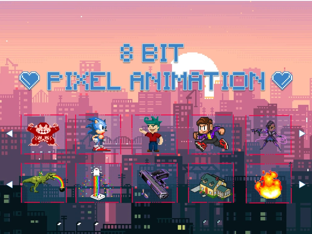 8 bit character Animation, pixel art gif animation | Upwork