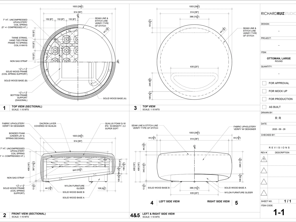 A comprehensive furniture shop drawing ready for production | Upwork