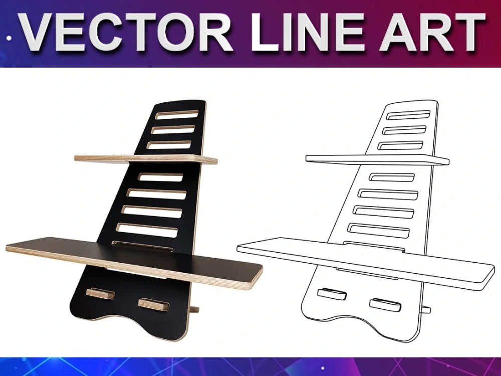 Vector line art or instruction manual art drawn | Upwork