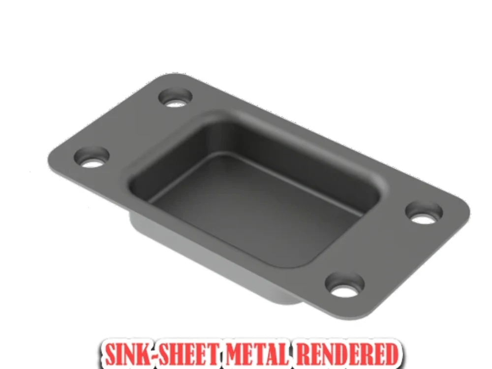 One sheet metal design and a 2d dxf file for cnc cutting | Upwork