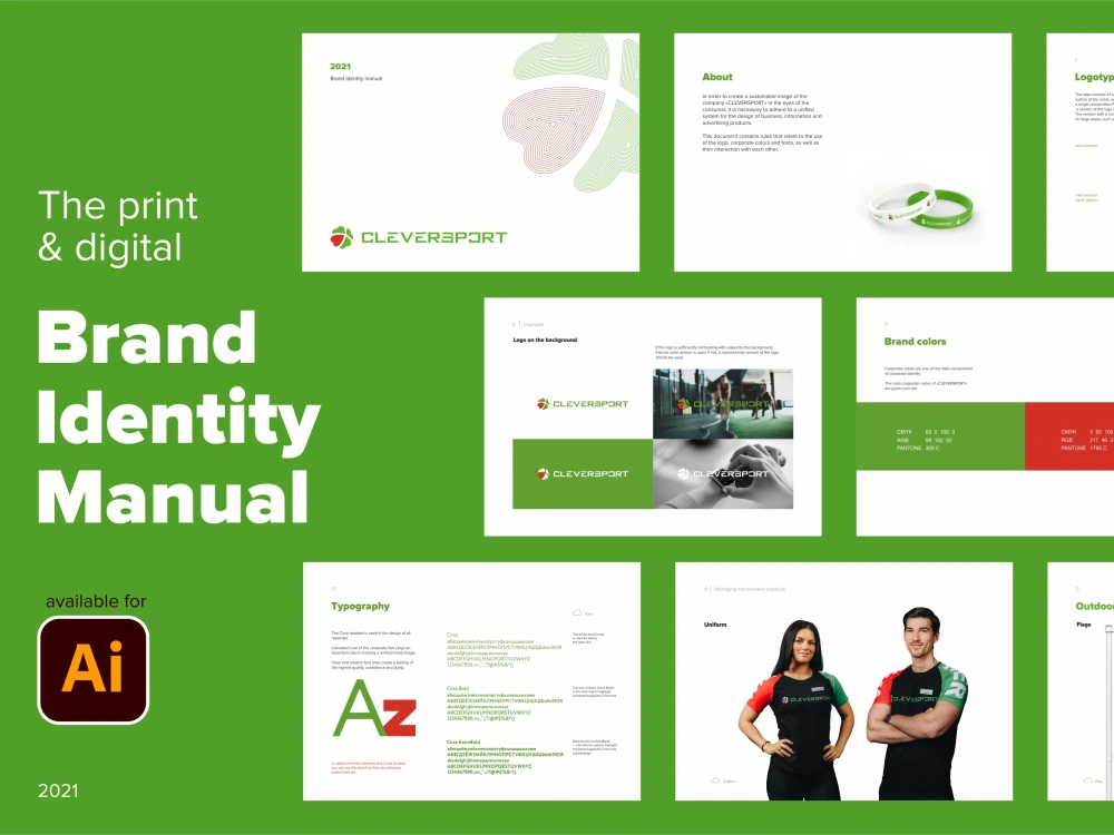 Minimalist Brand Book identity manual | Upwork