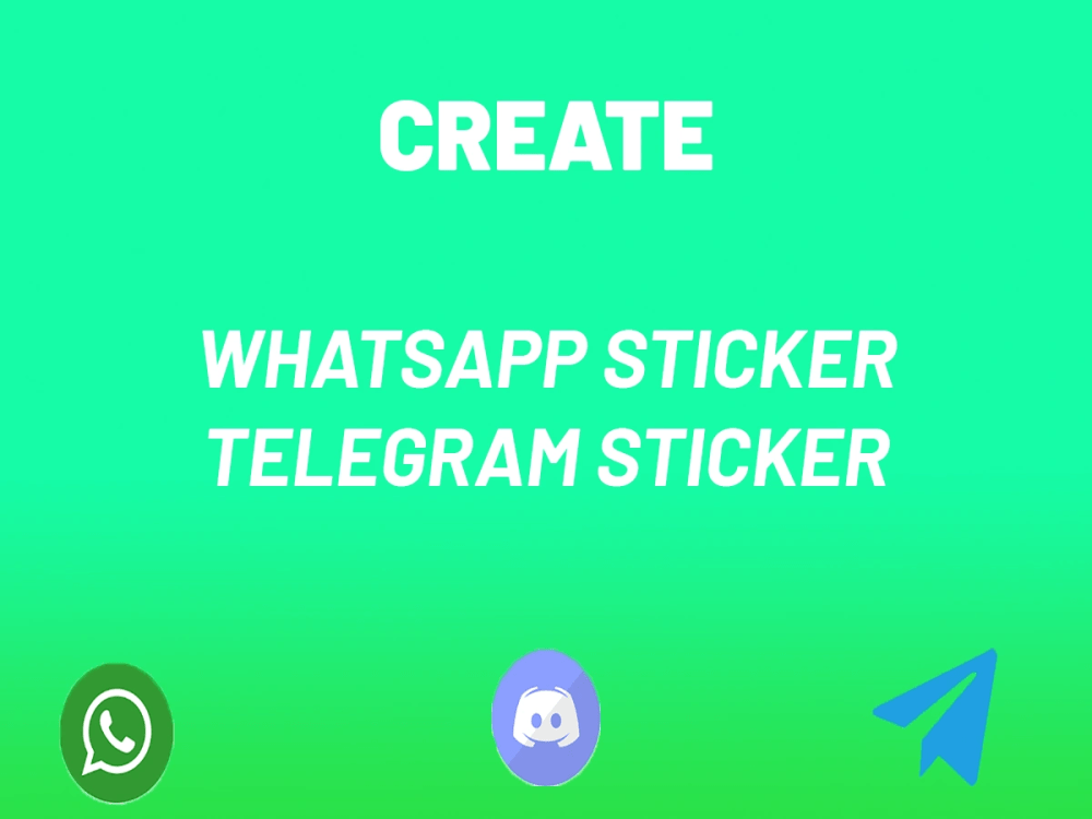 A whatsapp, telegram discord stickers for both android and ios | Upwork