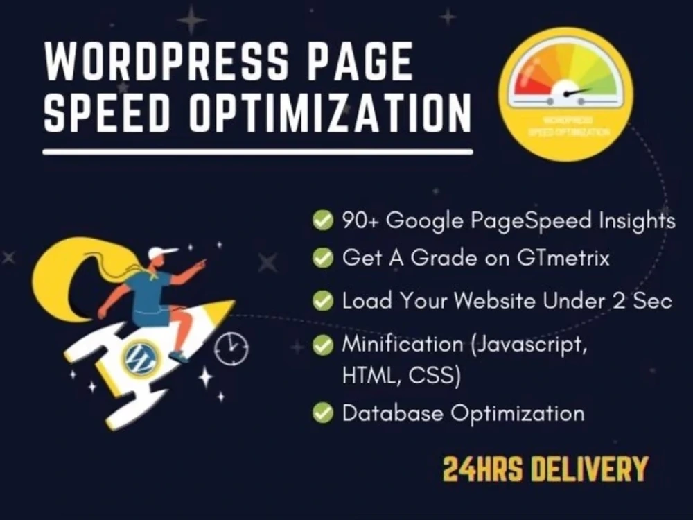 WordPress PageSpeed Optimization for google insights speeds up website | Upwork