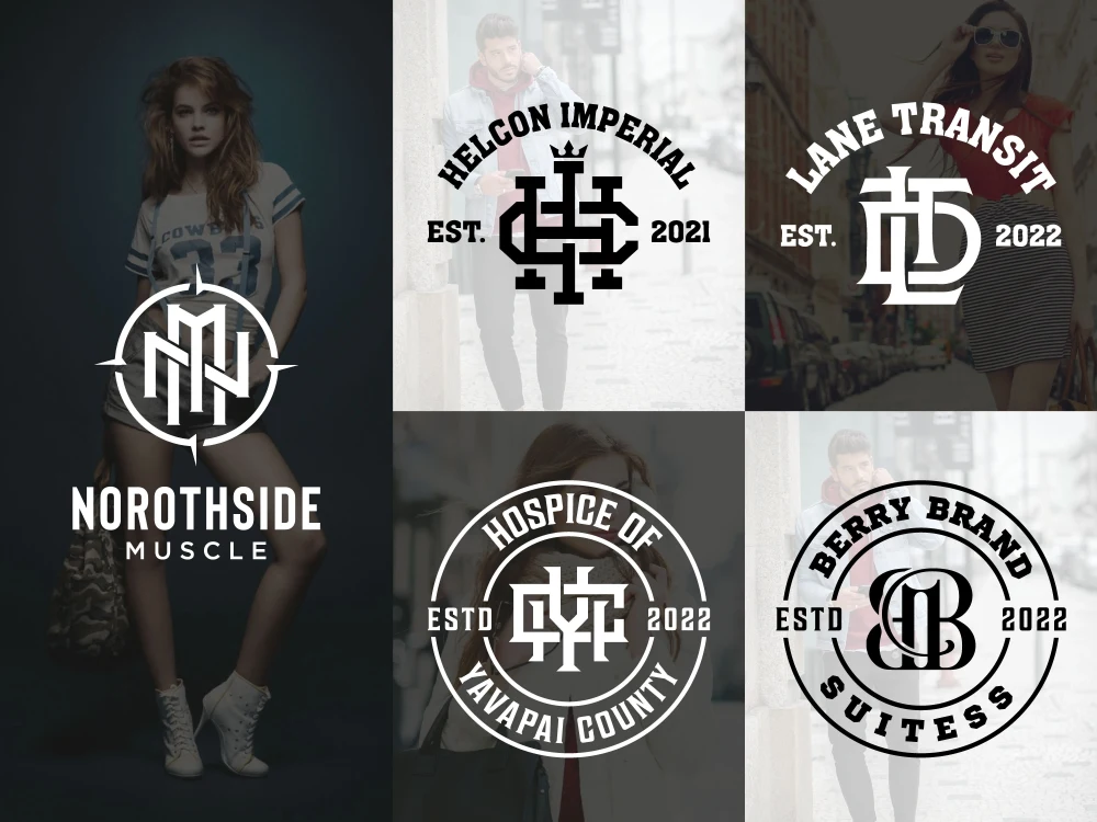 Modern clothing, fashion, luxury and monogram logo design | Upwork