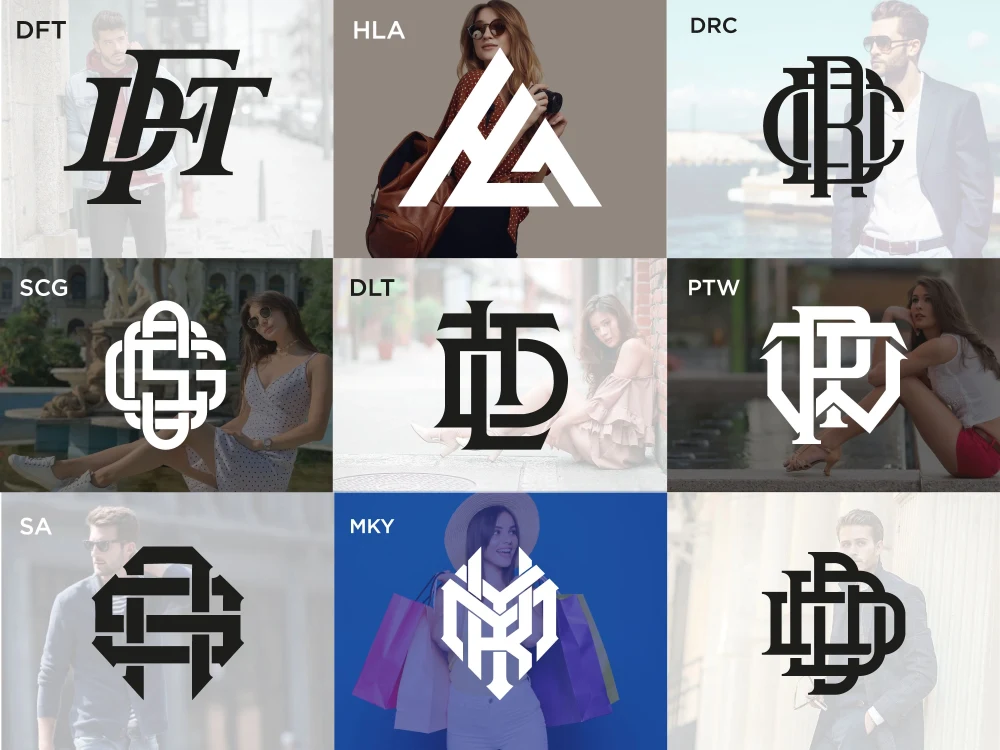 Modern clothing, fashion, luxury and monogram logo design | Upwork