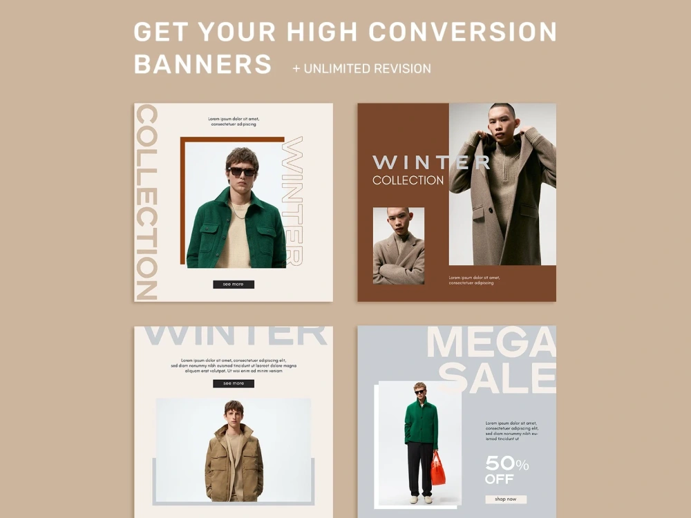 High conversion & pixel perfect banner | Upwork