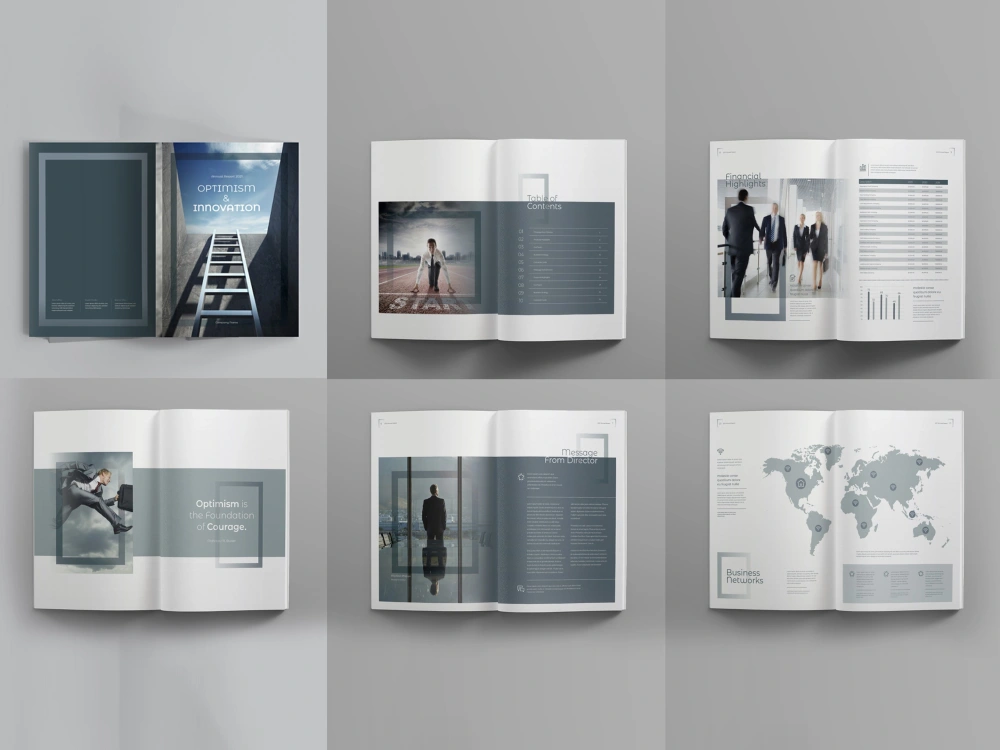 Modern and clean Annual Report Design | Upwork