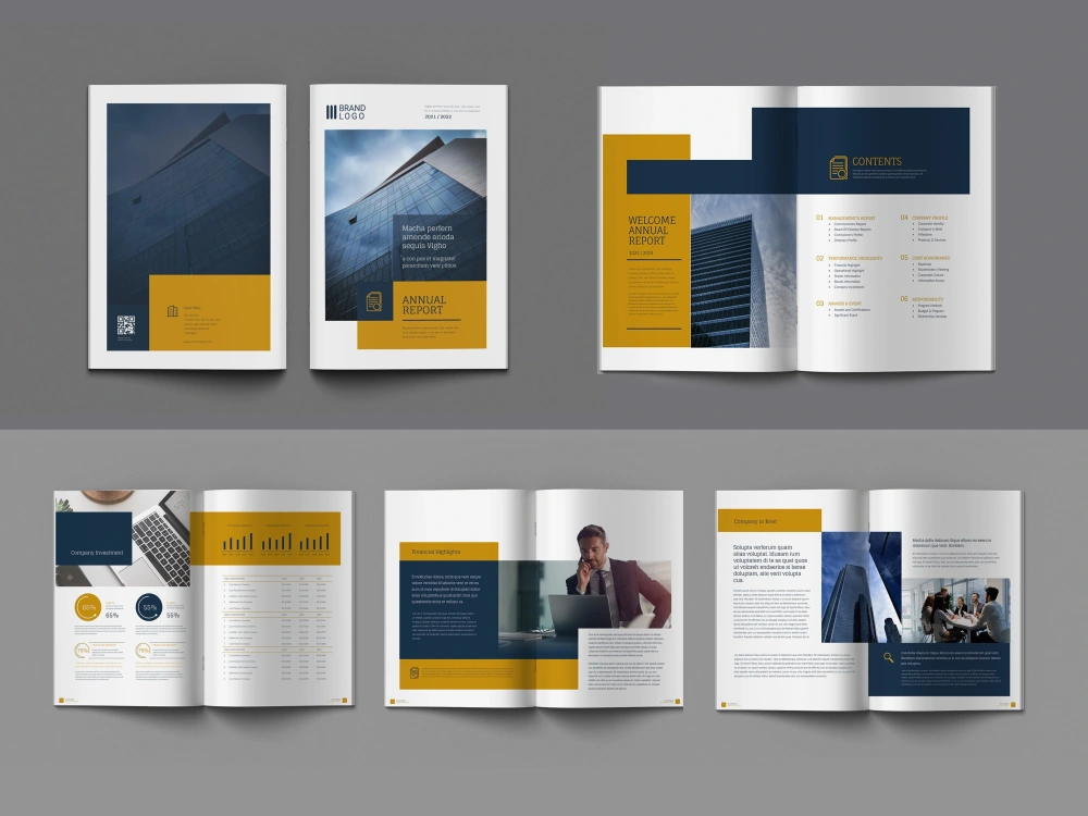 Modern and clean Annual Report Design | Upwork