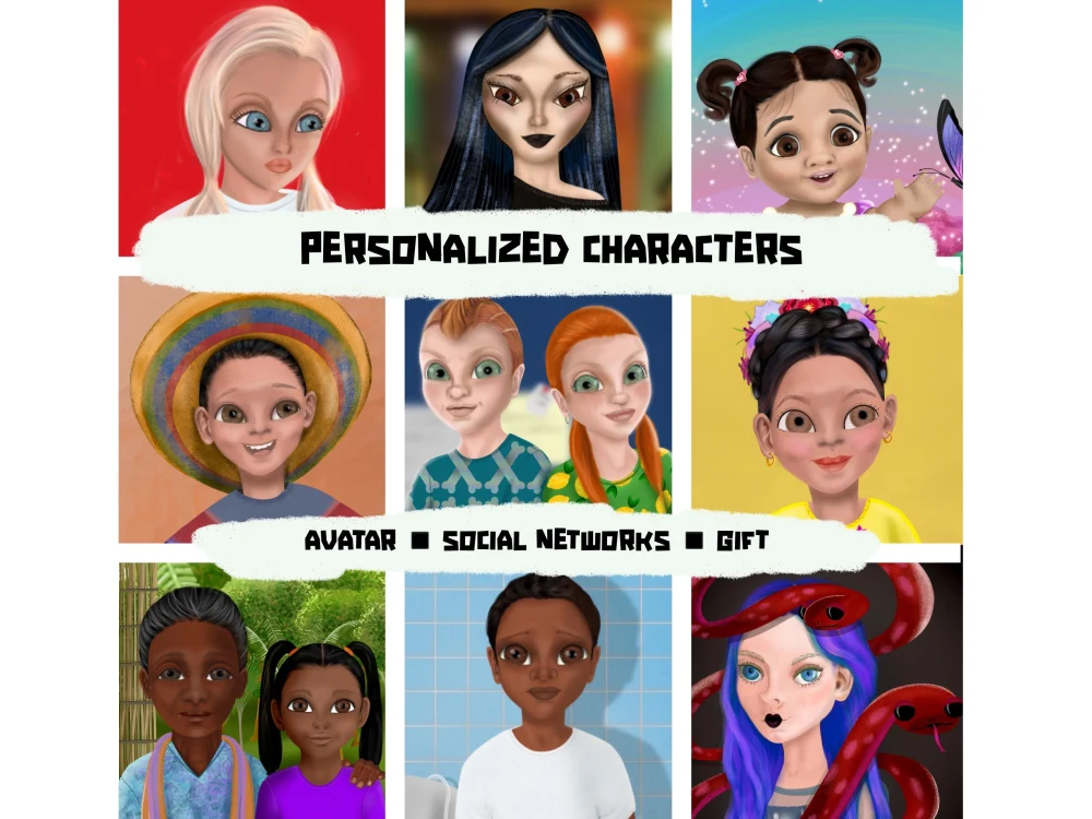 A personalized cartoon character for your project | Upwork
