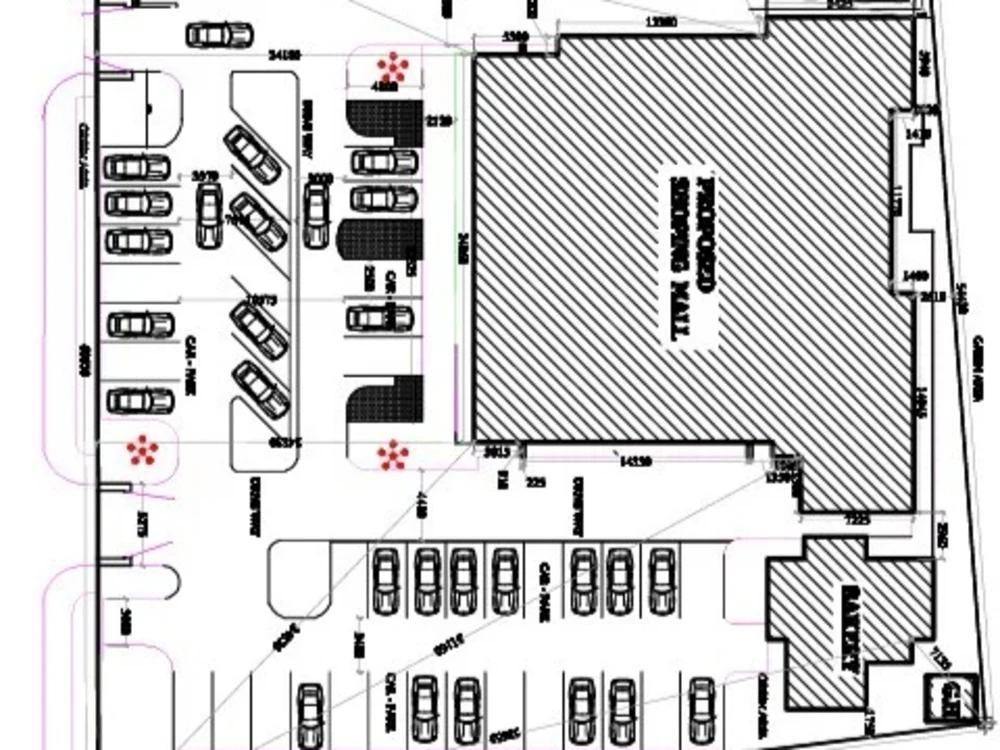 An amazing modern shopping mall complete construction documents here ...