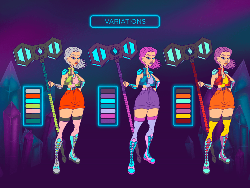 2d cartoon character with full rendering | Upwork