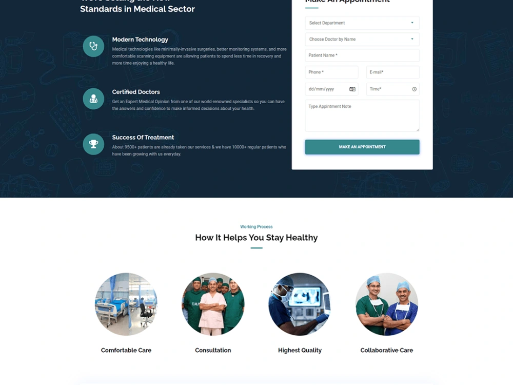 Hospital | Clinic | Doctors Portfolio Website | Divi | Upwork