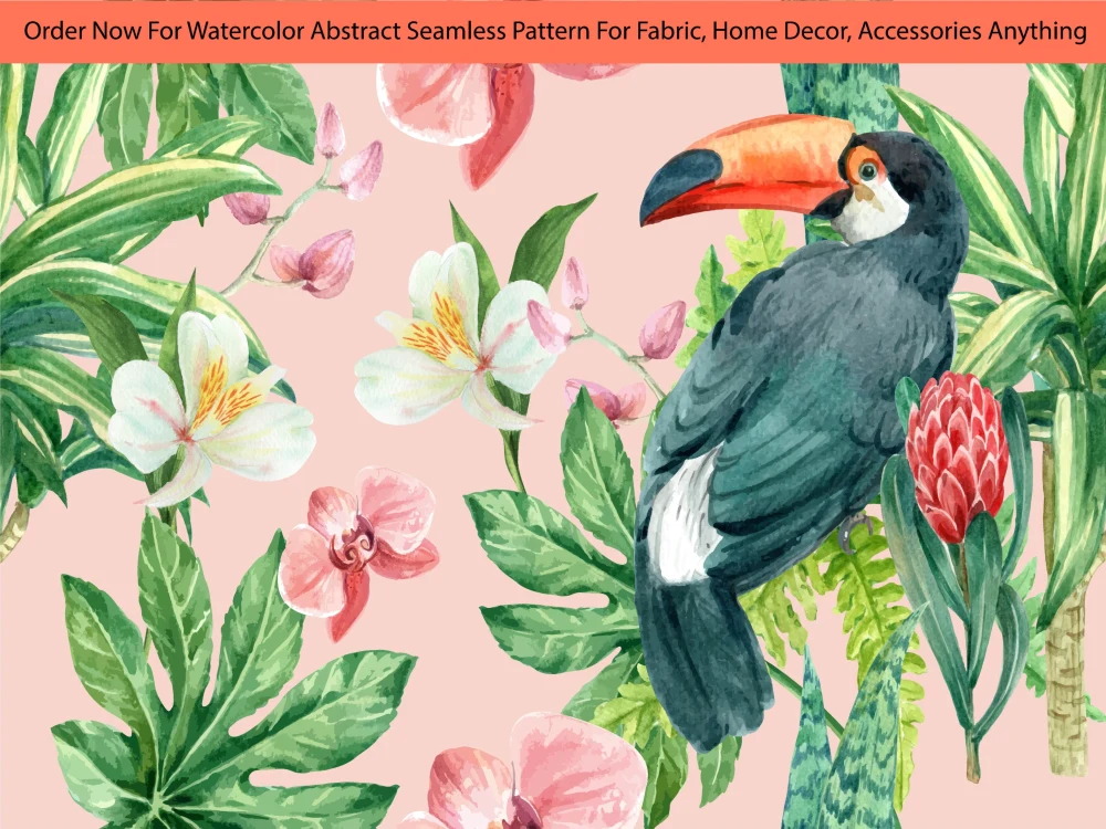 Unique abstract, beautiful hand drawn watercolor seamless repeat ...