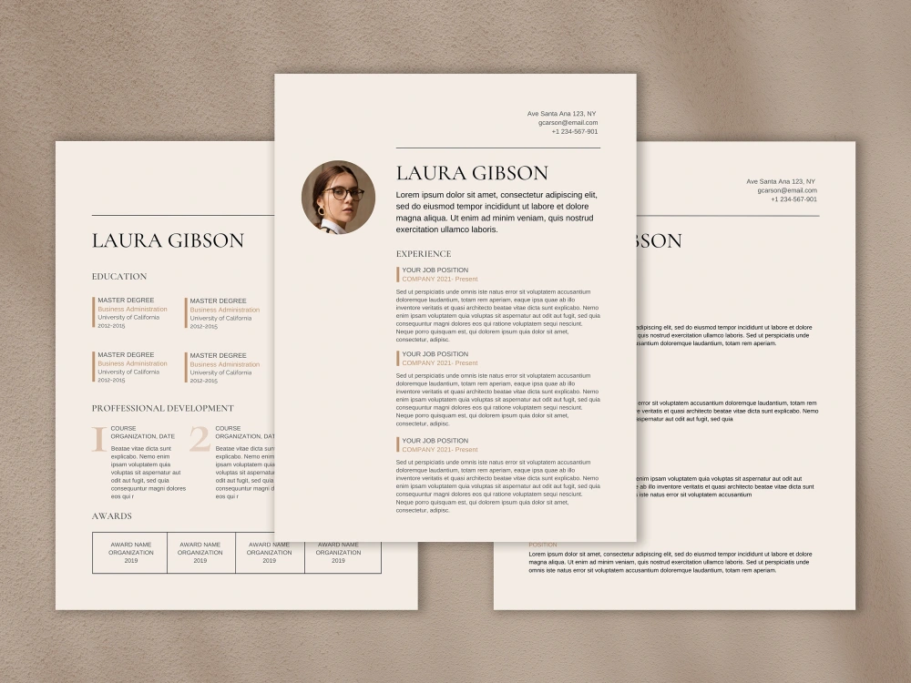 An Elegant Resume + Cover Letter Design | Upwork