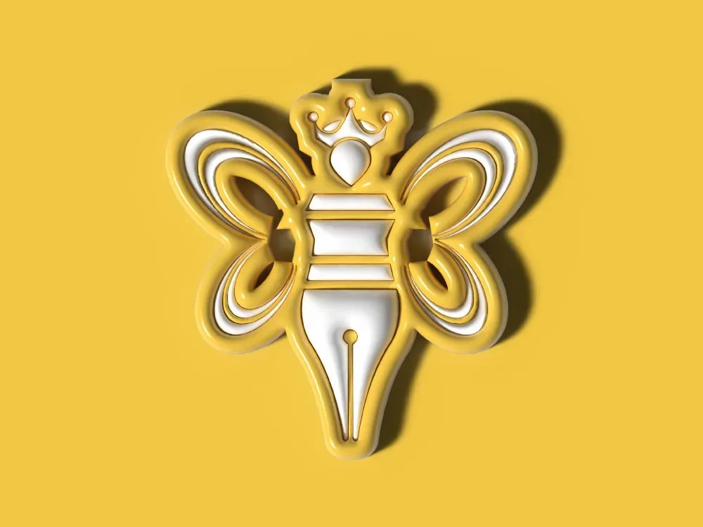 Creative honey bee logo design | Upwork