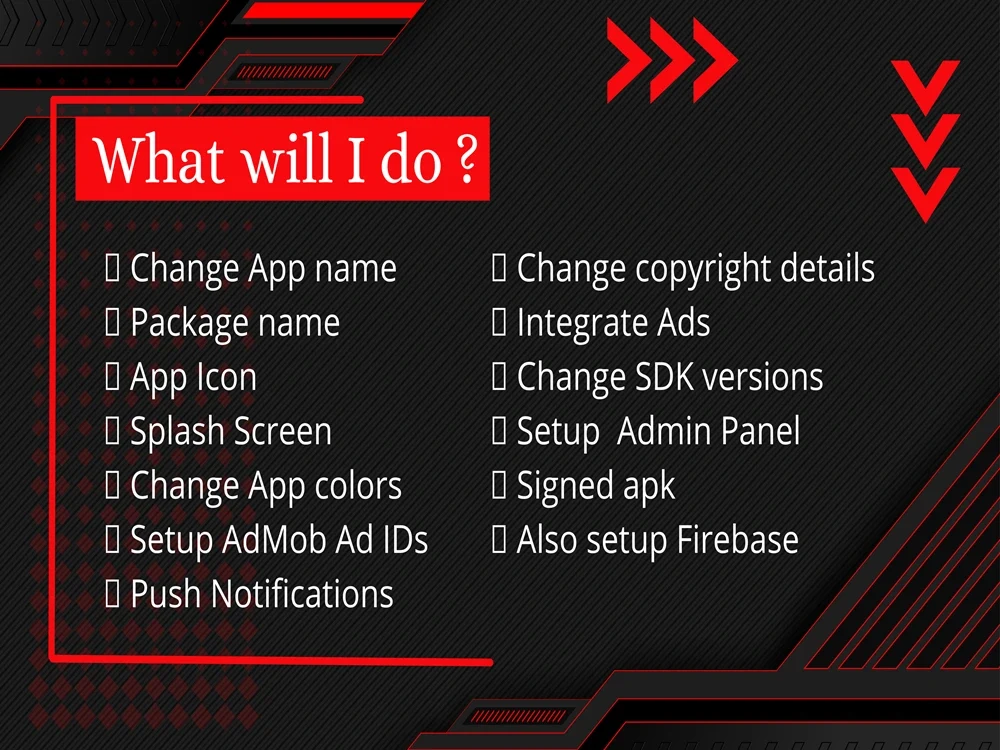 Completed reskin Android App Codecanyon source code and setup admin panel | Upwork