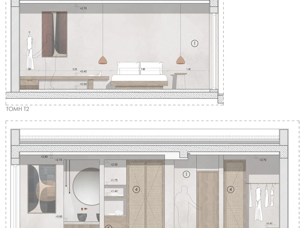 A detailed 2D drawing in Autocad, based on a given sketch or image or ...