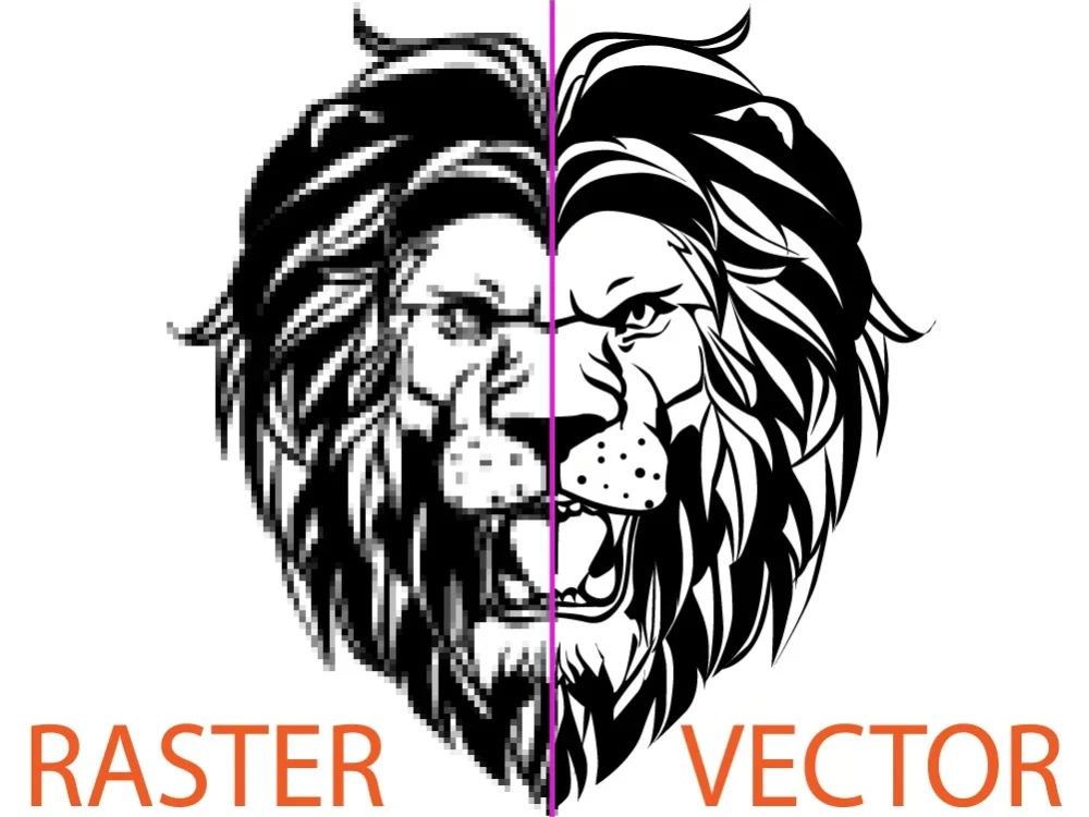 Vector tracing of image, logo. Vectorize (redraw) bitmap to high ...
