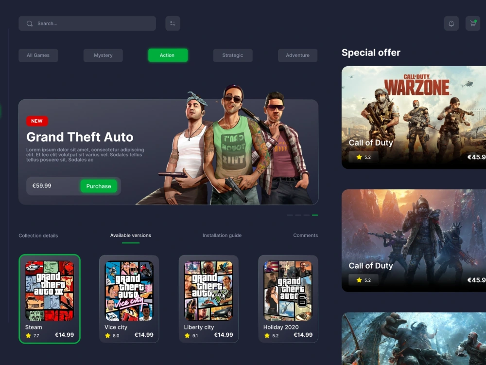A standard and dynamic React website. | Upwork