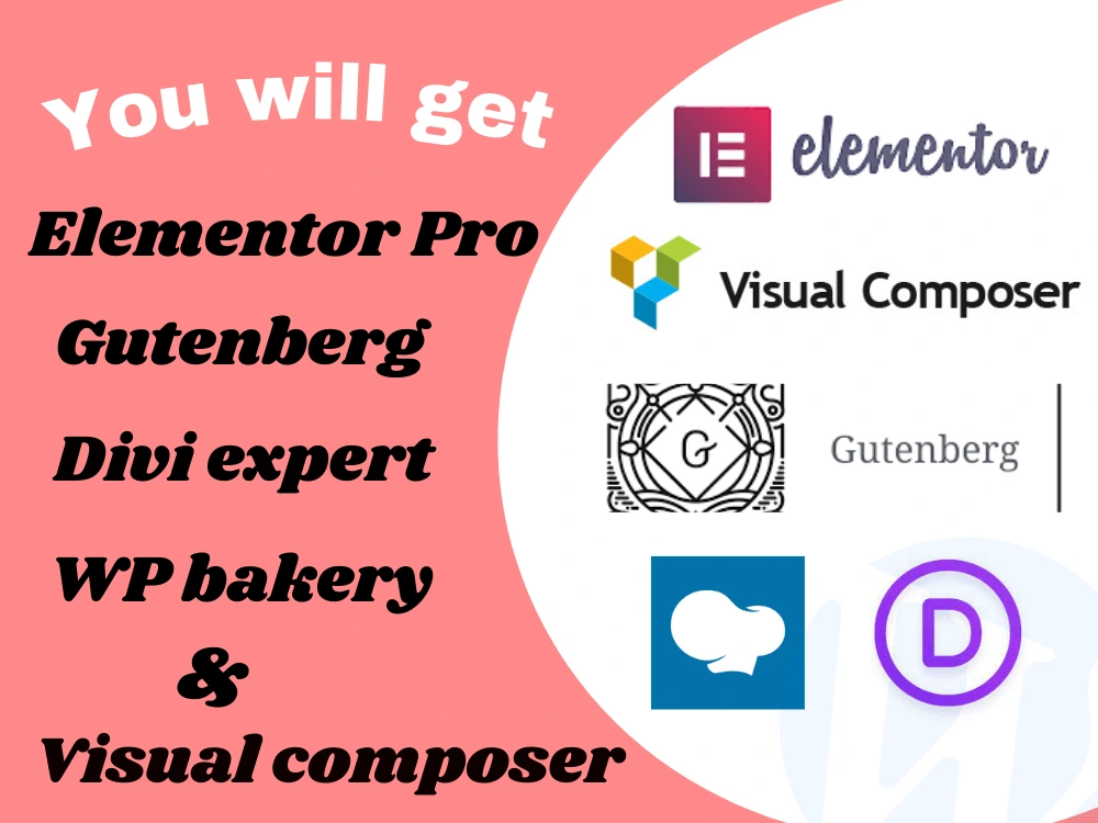 Elementor Pro | Elementor | Divi | WPBakery | Visual Composer | Gutenberg | Upwork