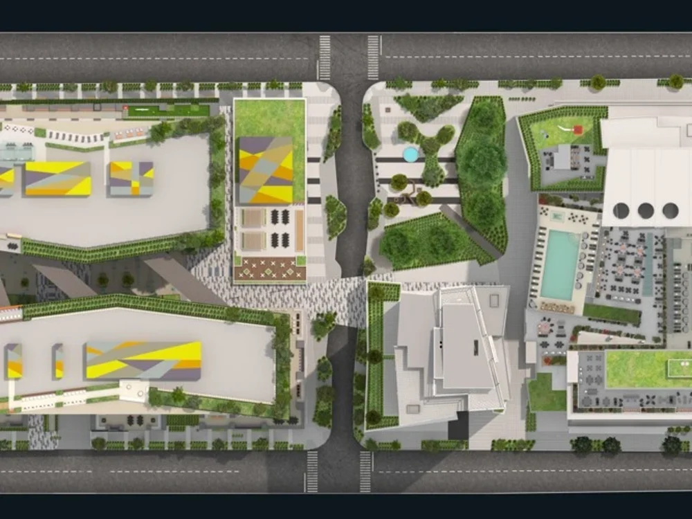 Amenities floor plan with landscape for your real estate development ...