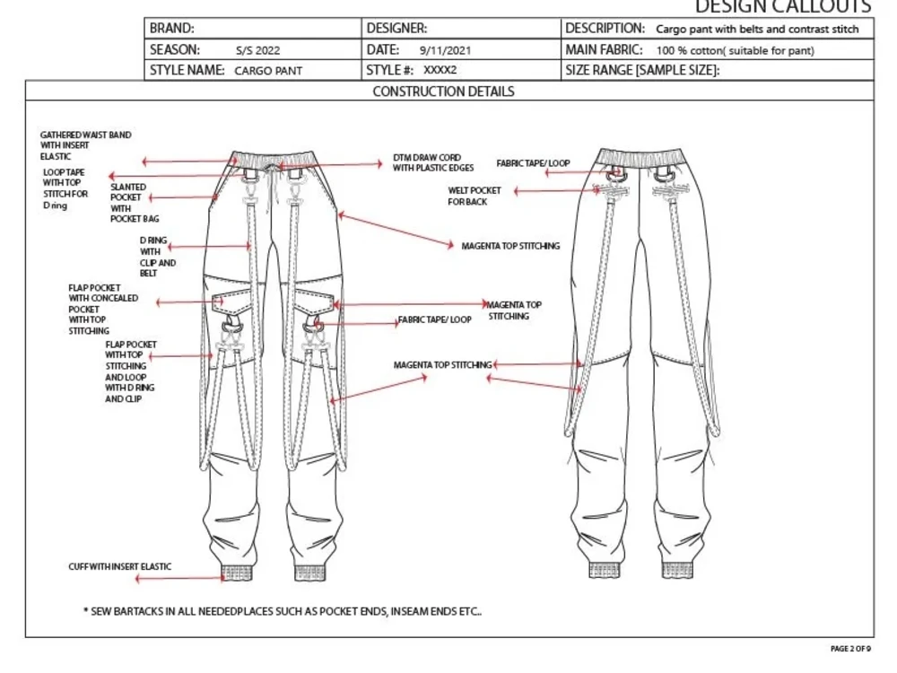 A detailed and accurate technical pack | Upwork