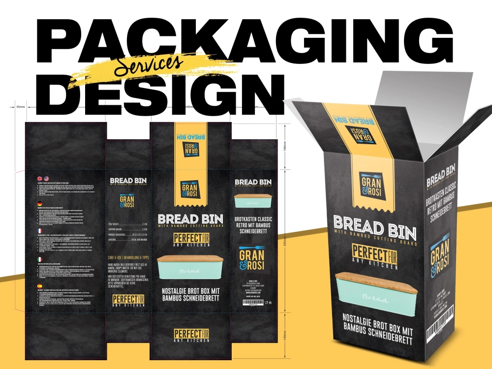 A professional packaging design and label for your product | Upwork