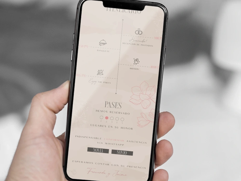PDF Interactive digital invitations in English and Spanish | Upwork