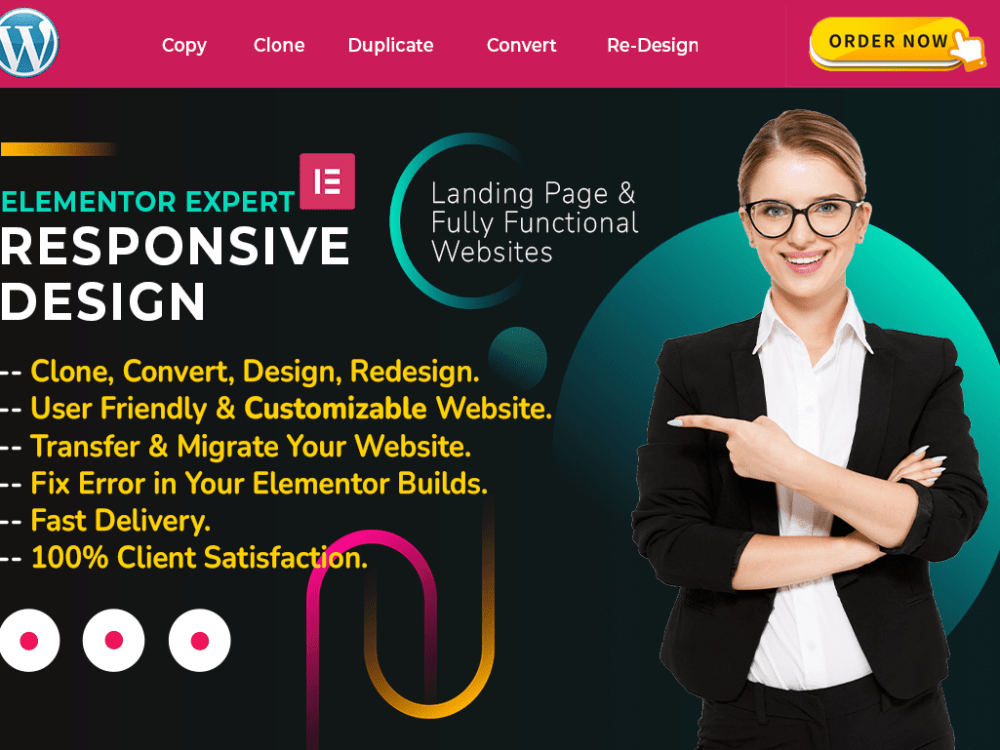 Clone, Copy, Duplicate, Convert & Revamp WordPress Website using Elementor | Upwork