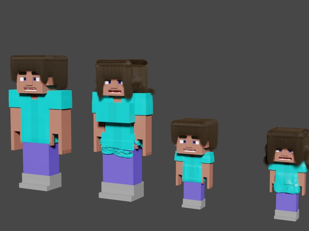 A minecraft skin render for your wallpaper and profile picture | Upwork