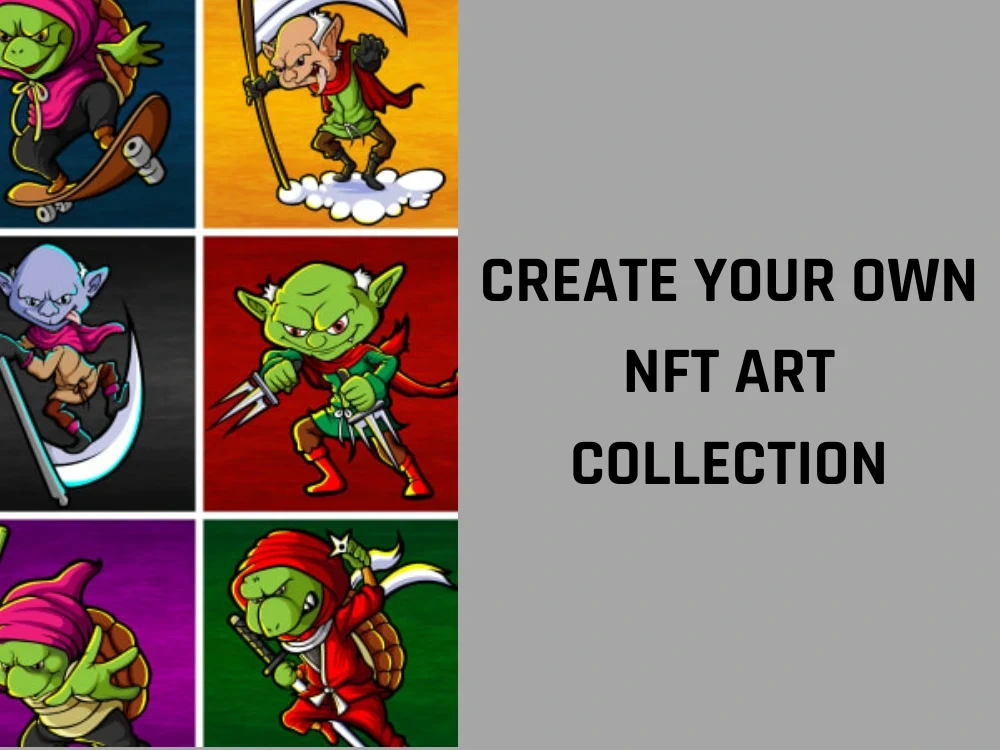 A custom NFT art designed with a 10k NFT art collection | Upwork