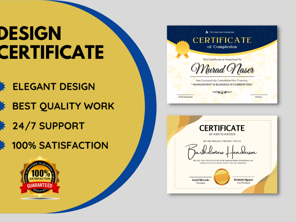 Professional diploma, custom certificate designs | Upwork