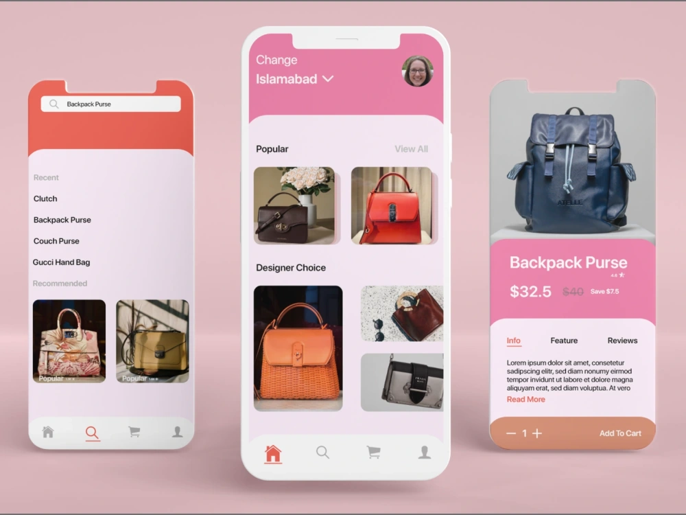 An astonishing UI/UX design for your e-commerce mobile app | Upwork