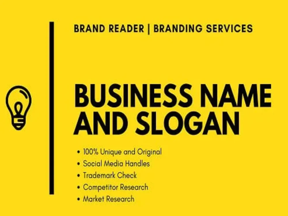 Create top selling brand names, business names and slogans | Upwork