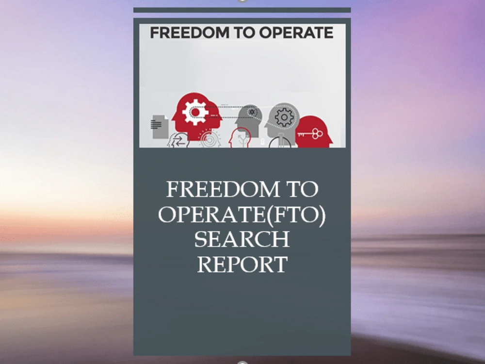 FTO(Freedom to Operate) Search report | Upwork
