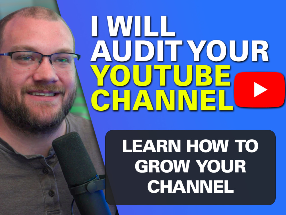 A YouTube channel review with analytics breakdown, growth checklist ...