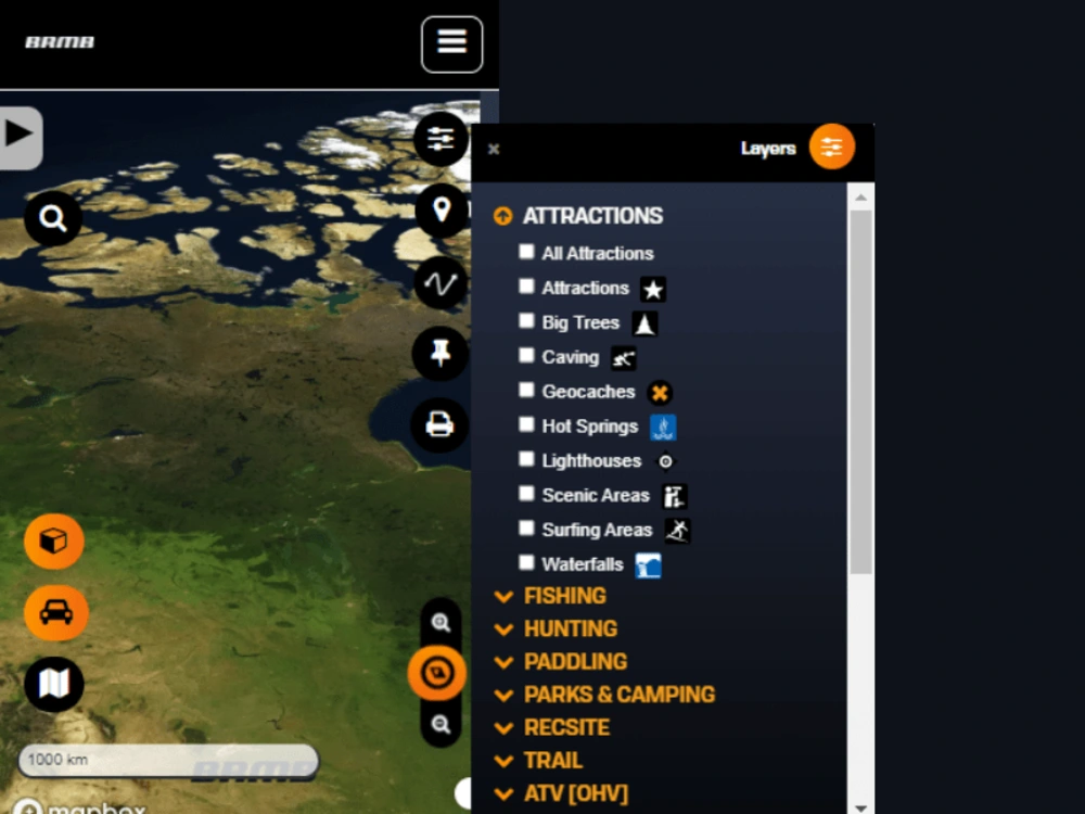An interactive 3D web map by 'MAPBOX' to explore the adventure | Upwork
