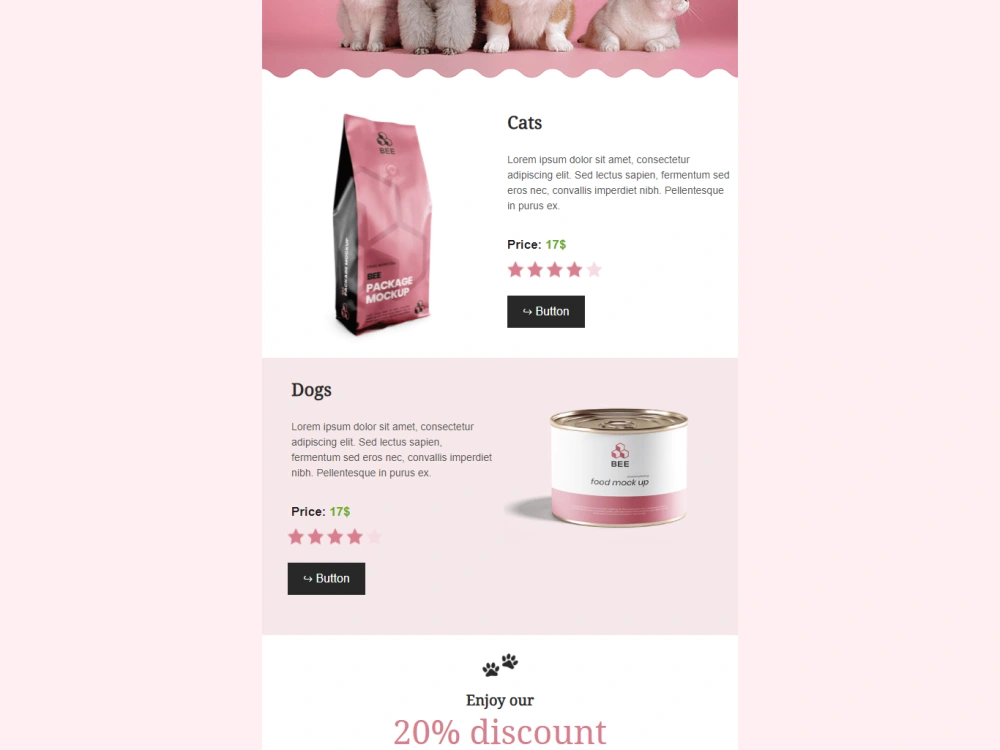 A responsive HTML email newsletter template | Upwork