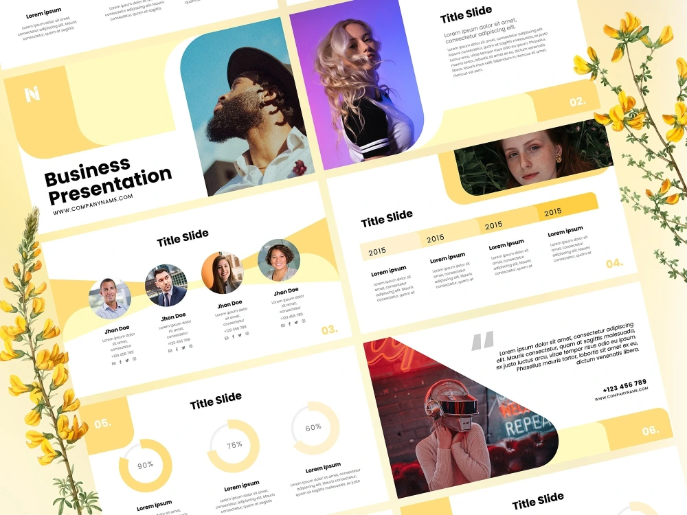 A modern creative Pitch deck and Presentation with graphic design | Upwork