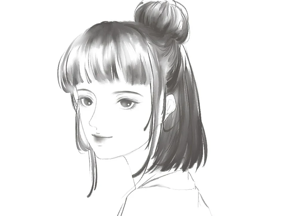 A beautiful custom manga anime style ink portrait | Upwork
