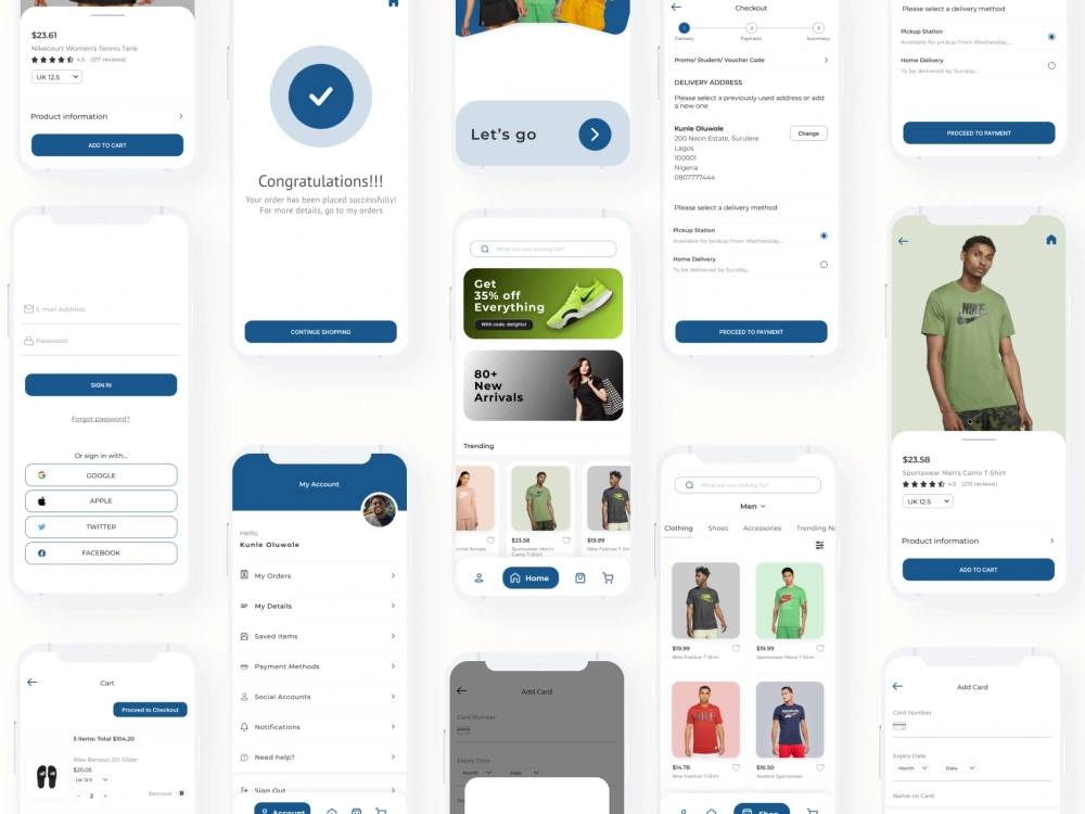 A modern app ui and interactive prototype | Upwork