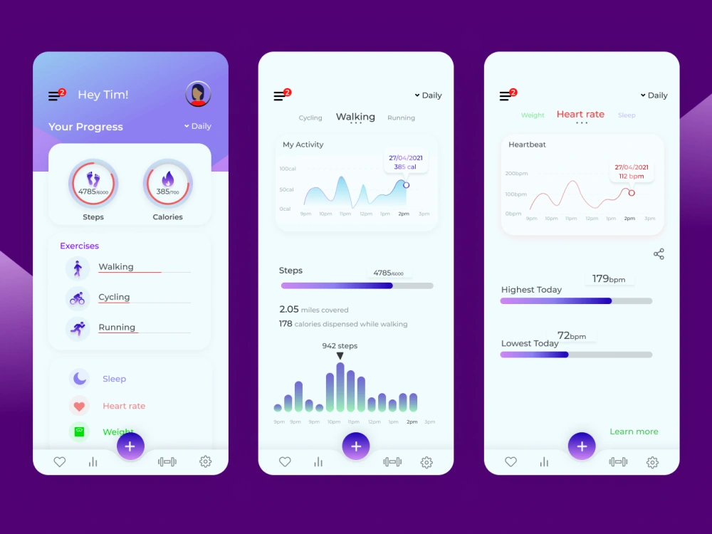 A modern app ui and interactive prototype | Upwork