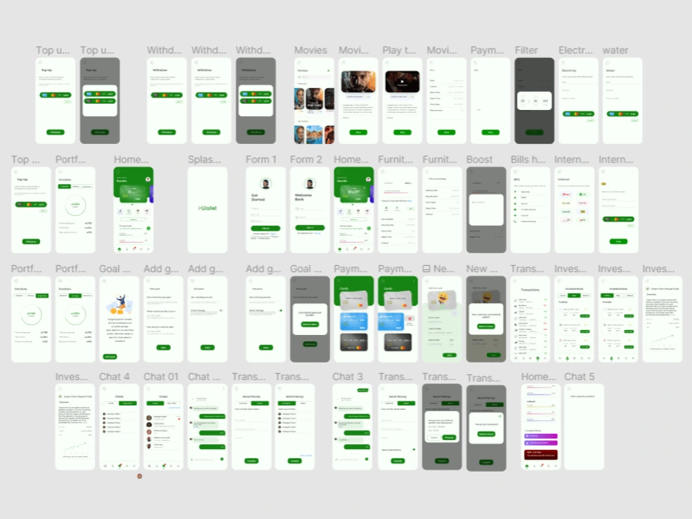 A modern app ui and interactive prototype | Upwork