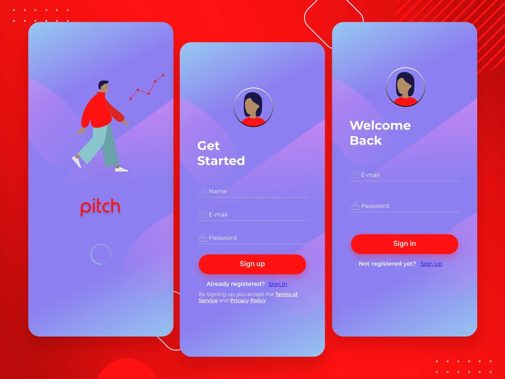 A modern app ui and interactive prototype | Upwork