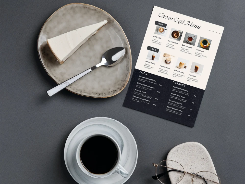 Stunning, Modern Invitation & Menu Design for Café, Restaurant, Spa ...