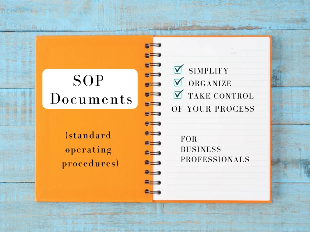 SOPs (standard operating procedure documents) customized for your ...